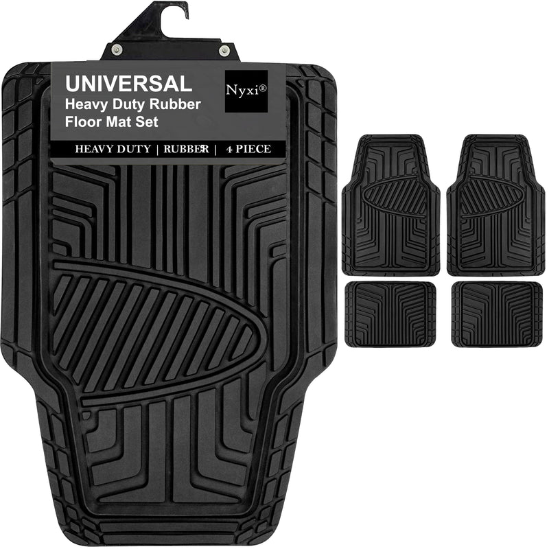 Universal Heavy Duty Rubber Car mat 4 Piece Nyxi Your Premium Homeware Brand