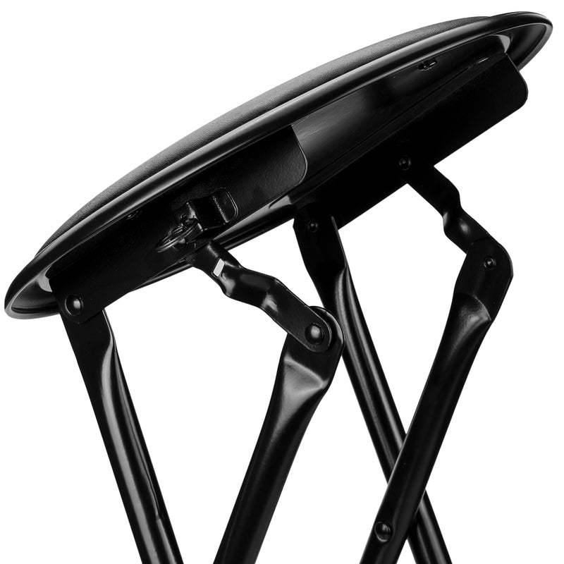 Nyxi Round Folding Stool Chair (Black) – Nyxi | Your Premium Homeware Brand