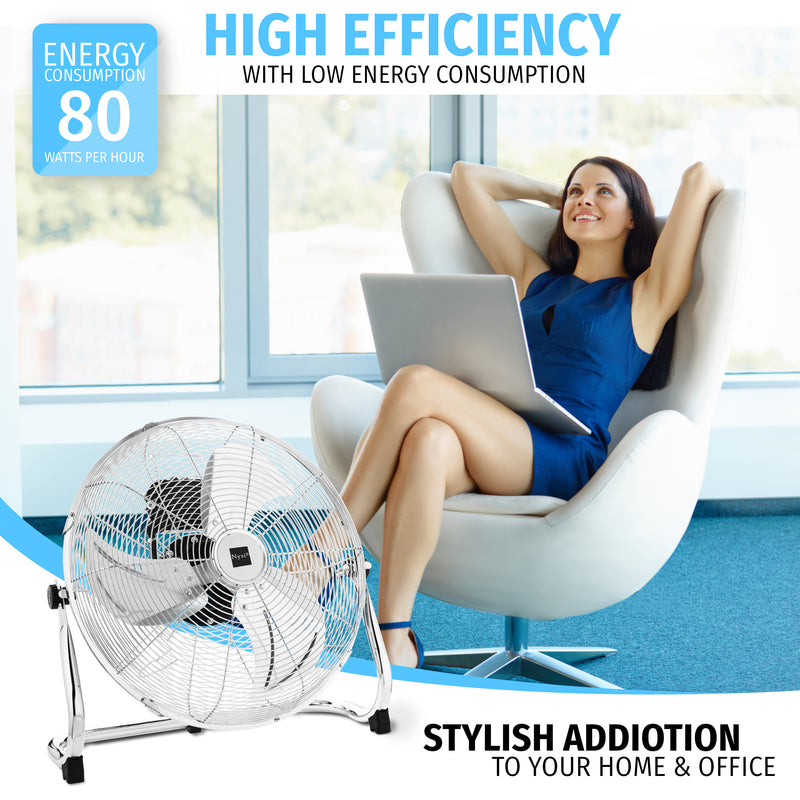 Metal Floor Fan 16-Inch – Nyxi | Your Premium Homeware Brand